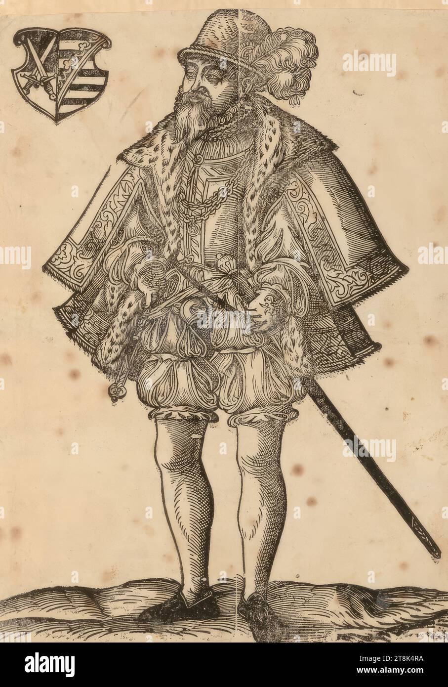 Portrait of a Saxon Duke, Lucas Cranach the Elder J., Wittenberg 1515 ...
