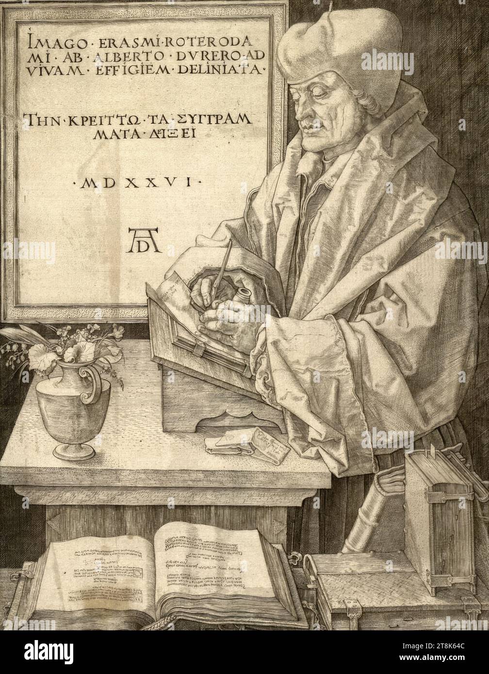 Erasmus of Rotterdam, Albrecht Dürer, Nuremberg 1471 - 1528 Nuremberg ...