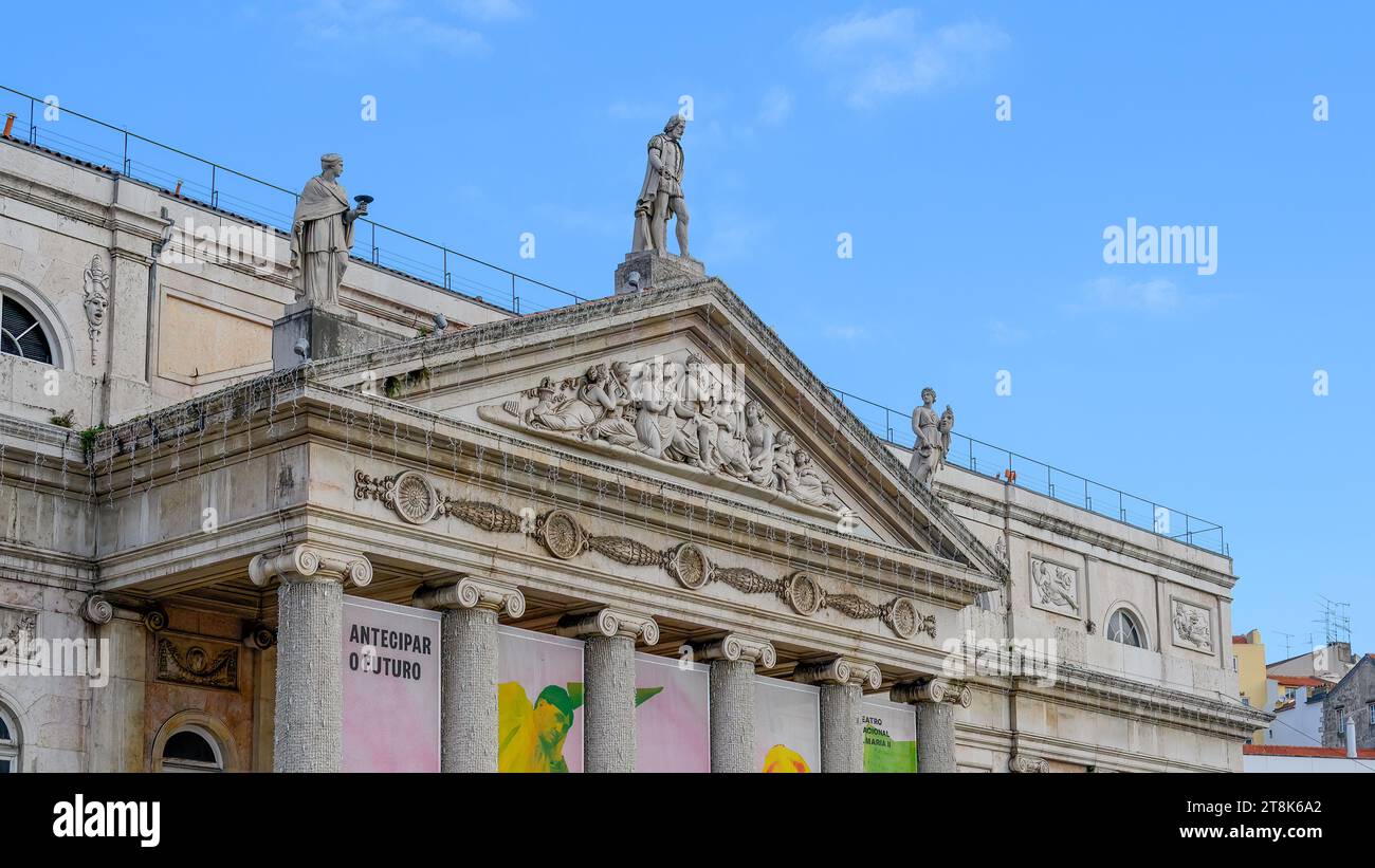 National theater dona maria ii hi-res stock photography and images - Alamy