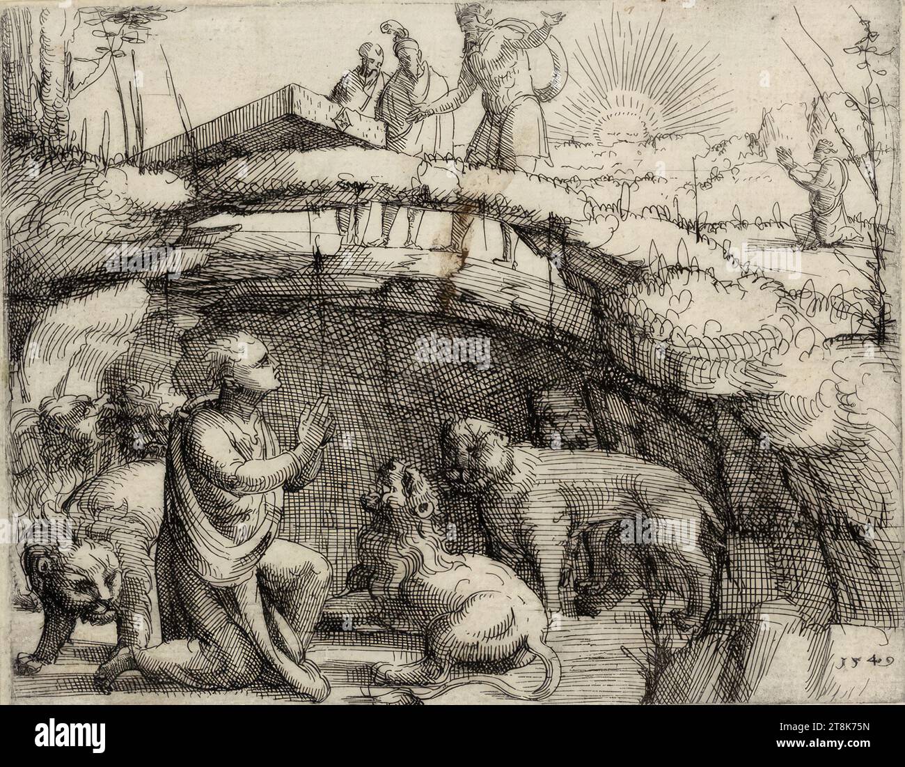 Daniel in the lion's den, Peter Pereny, preface and entrance to the ...