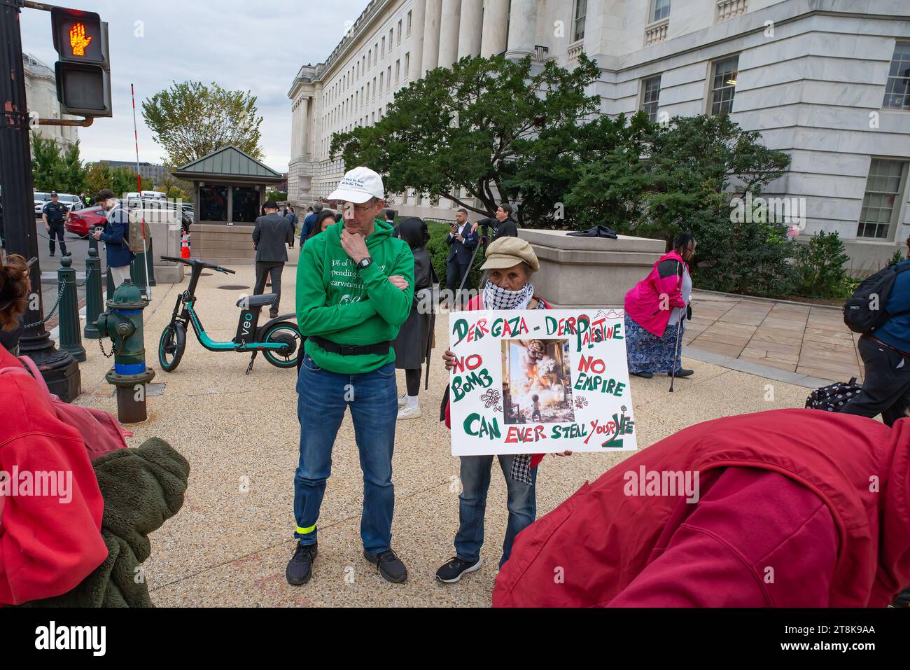 Pro Palestinian, anti Israel demonstration, protest, Washington goon ...