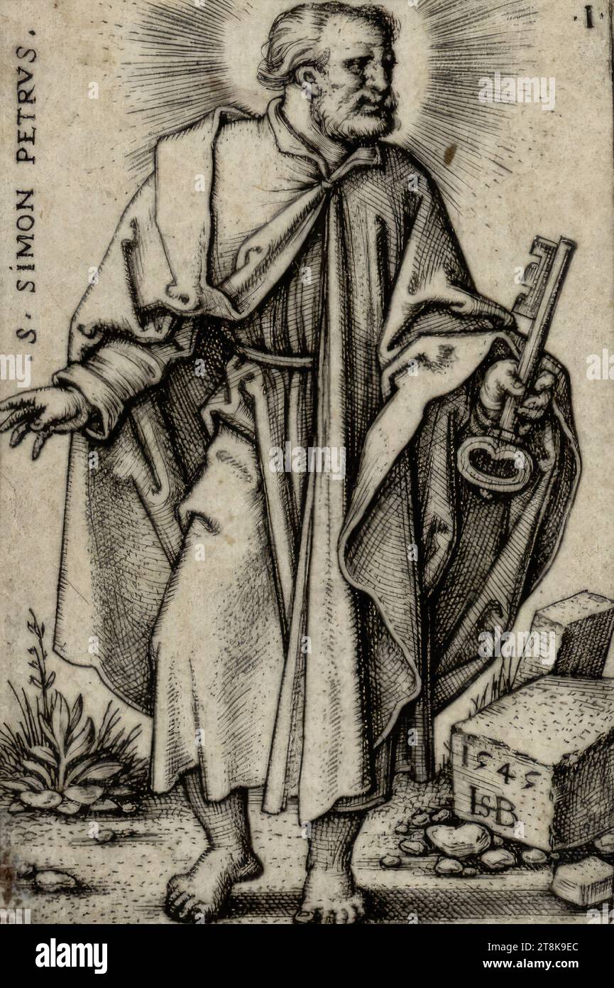 Peter, The Twelve Apostles, Sebald Beham, Nuremberg 1500 - 1550 ...