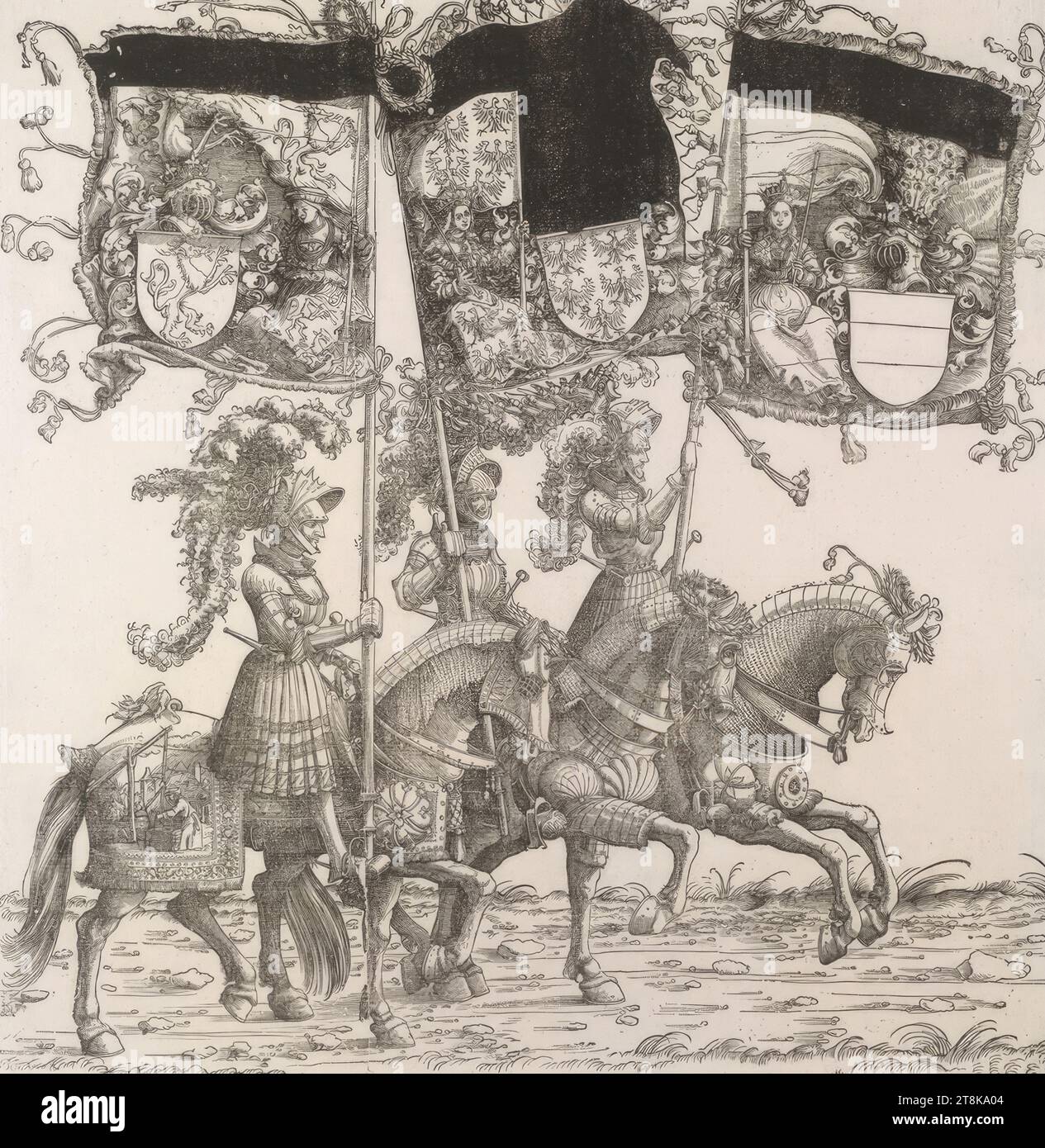 Triumphal Procession of Emperor Maximilian I: Banner of Styria, Old ...