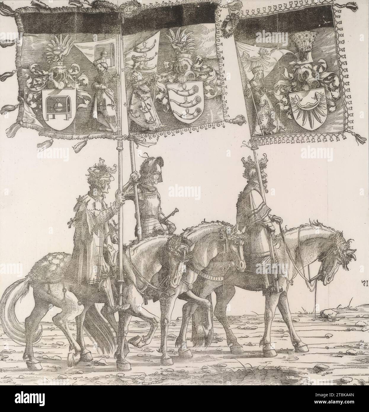 Triumphal Procession of Emperor Maximilian I: Banner of Hohenstauff ...