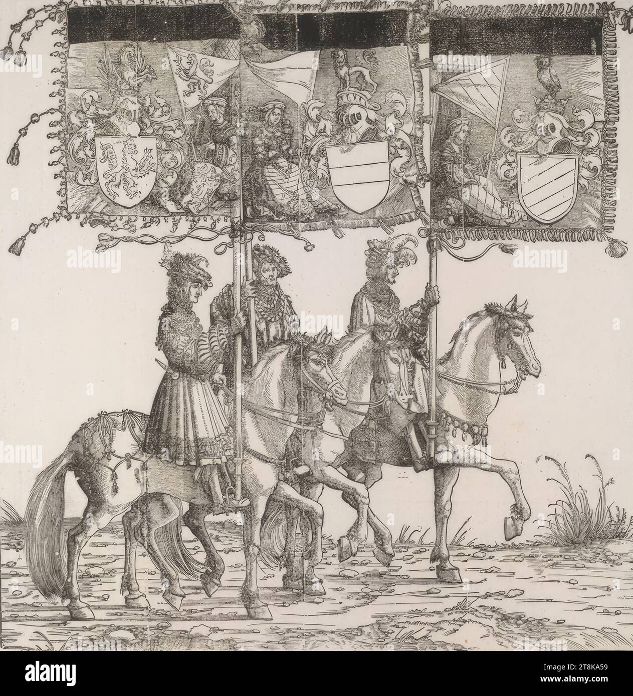 Triumphal Procession of Emperor Maximilian I: Banner of Brabant ...