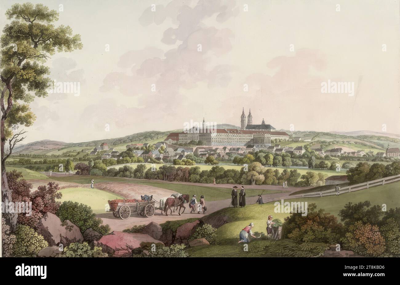 St. Florian Abbey, Vues de different Bourgs Villages et Villes de ...