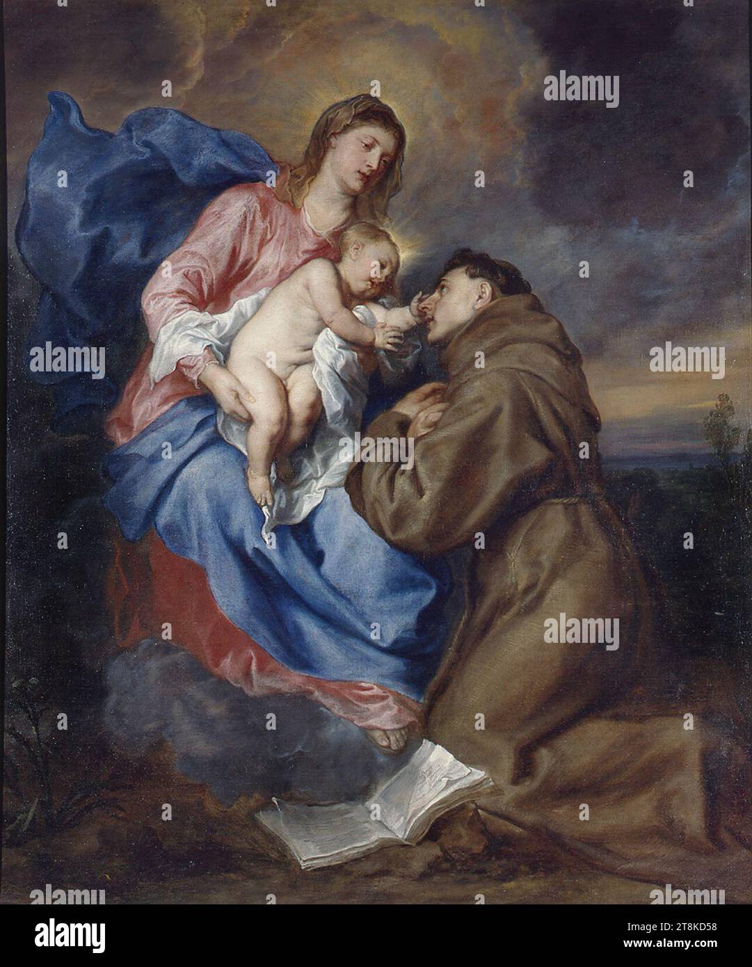 Van Dyck - La Madonna col bambino e Sant’Antonio da Padova, 1630 - 1632 Stock Photo - Alamy