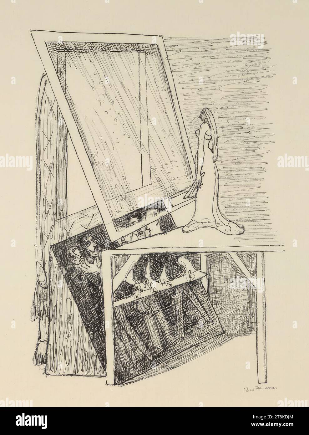 Magic mirror, illustrations from Day and Dream, Max Beckmann, Leipzig ...