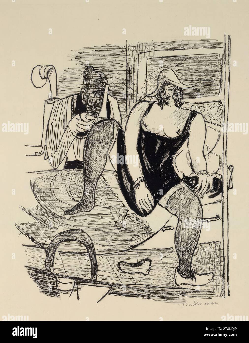 In the morning, illustrations from Day and Dream, Max Beckmann, Leipzig ...