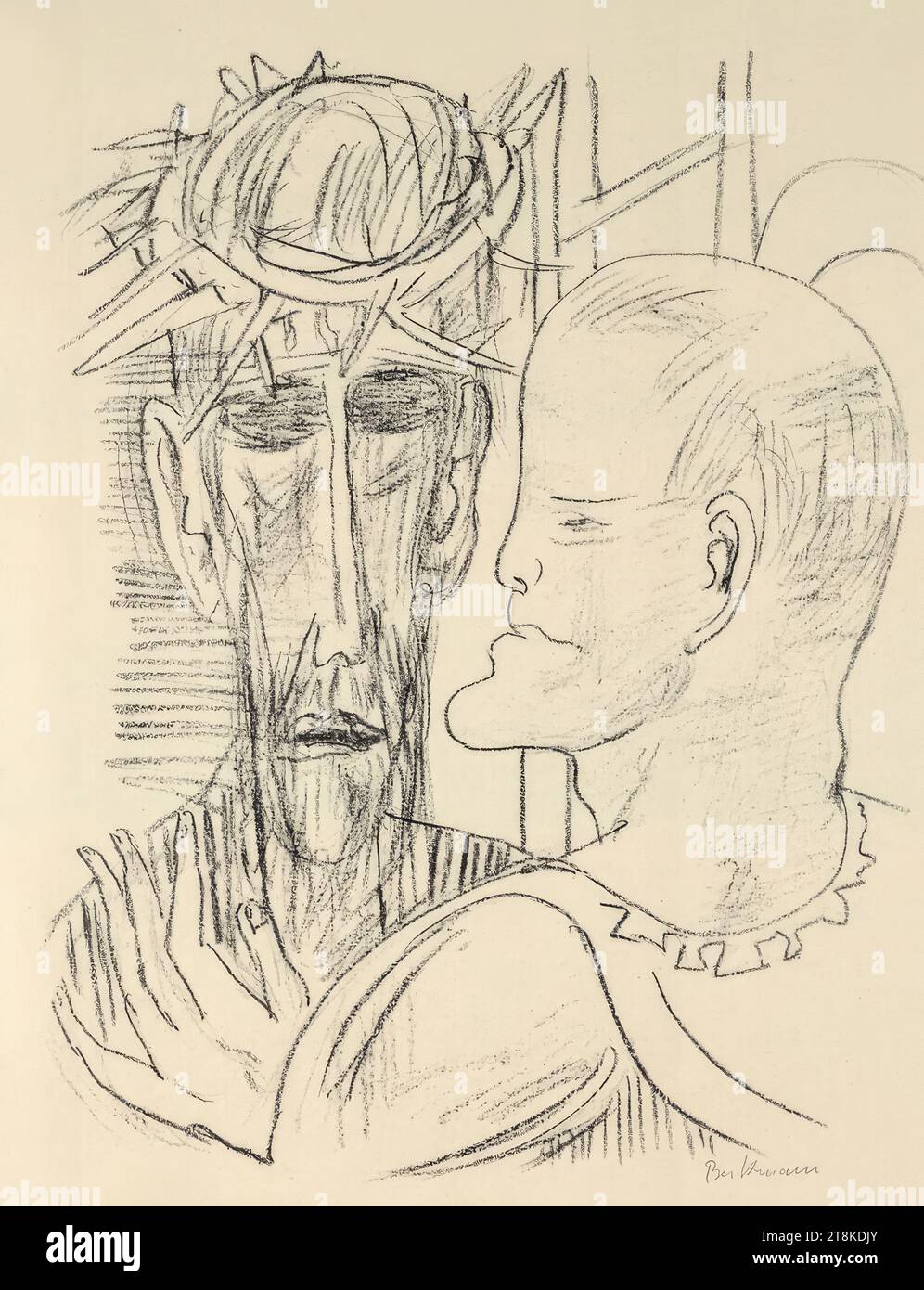 Christ before Pilate, illustrations from Day and Dream, Max Beckmann ...