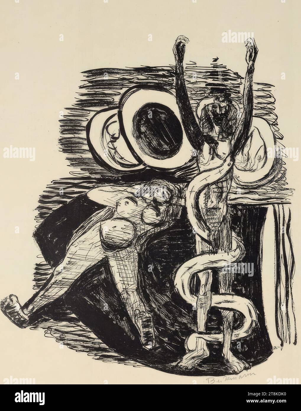 Fall of Man, illustrations from Day and Dream, Max Beckmann, Leipzig ...