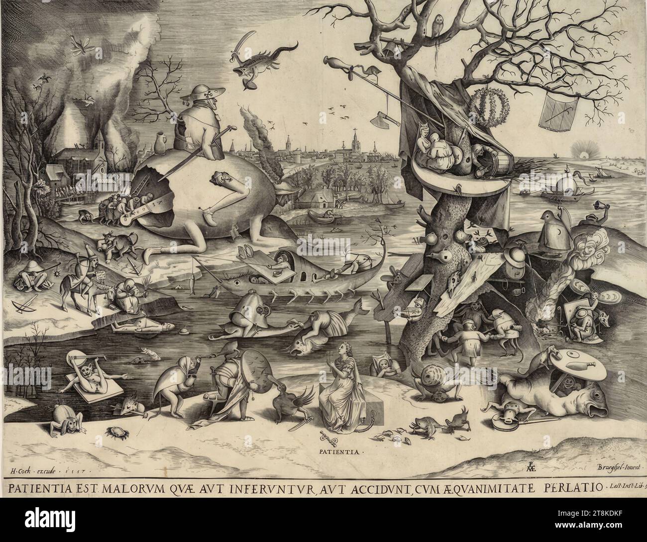 Patientia patientia est malorvm qvae avt infervntvr hi-res stock ...