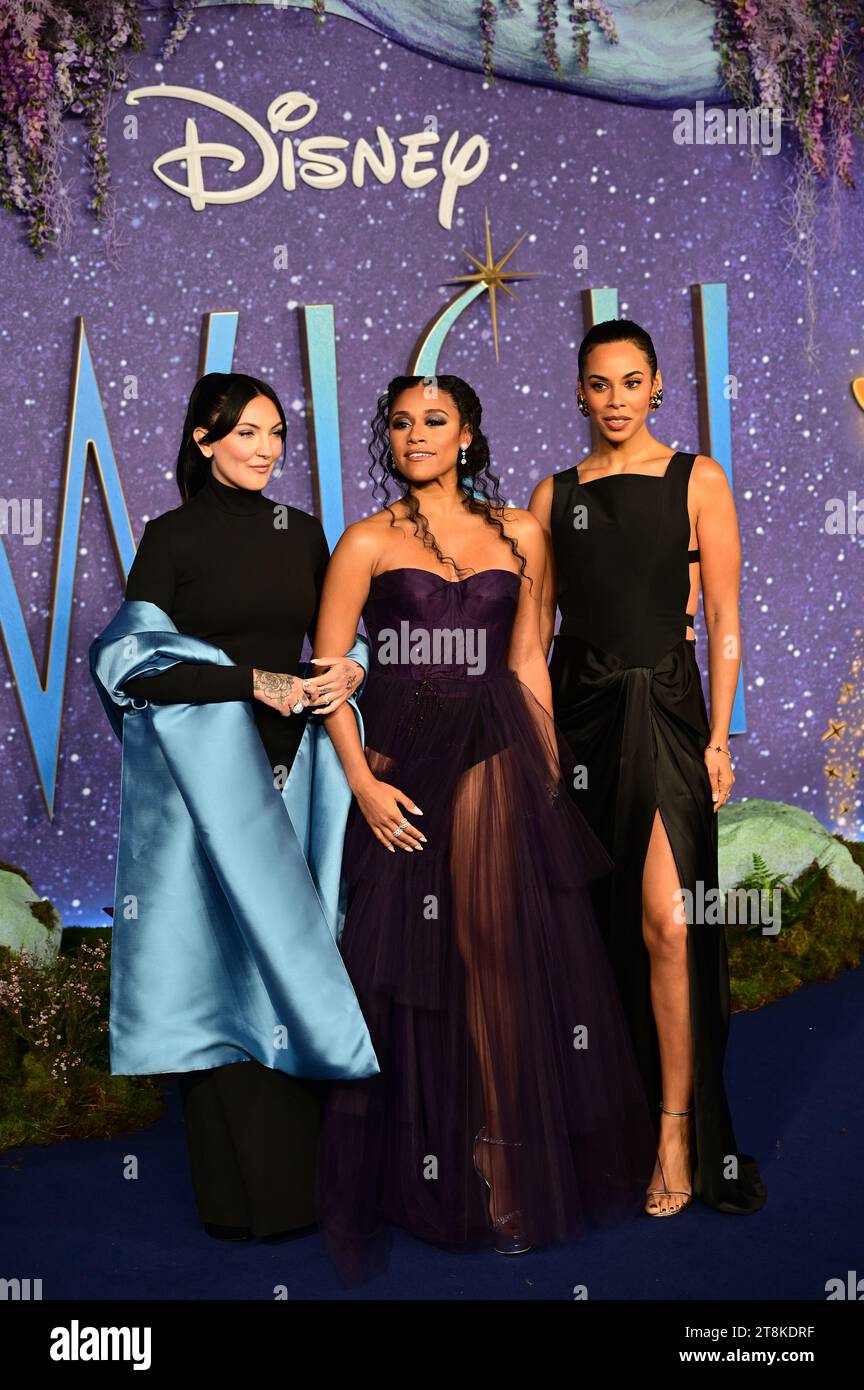 London, UK. 20th Nov, 2023. Julia Michaels, Ariana DeBose and Rochelle ...