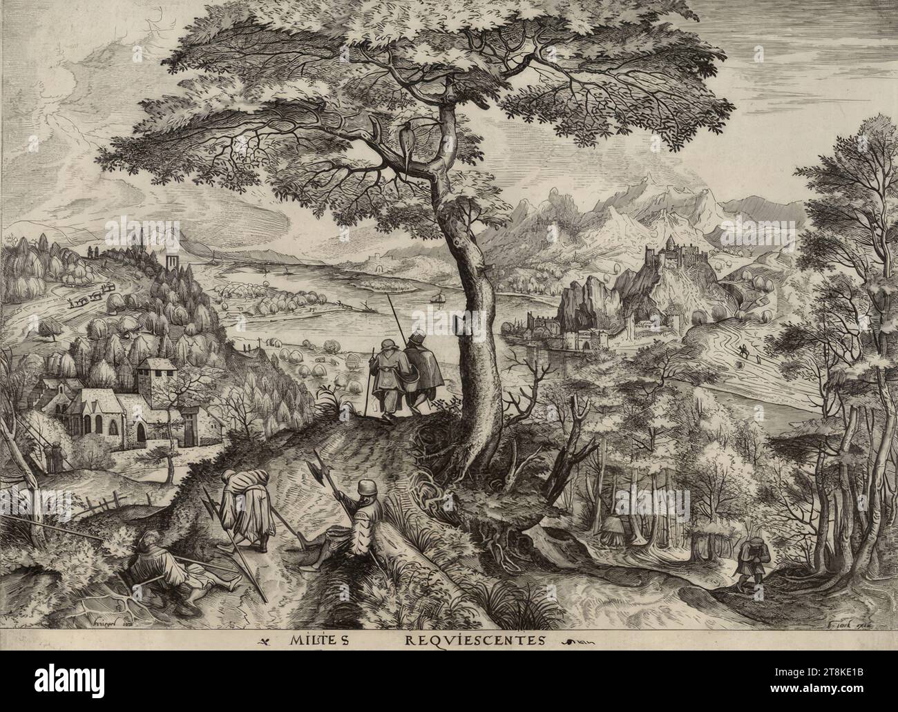 Milites Requiescentes, Resting Soldiers, The Great Landscapes, 1555 ...