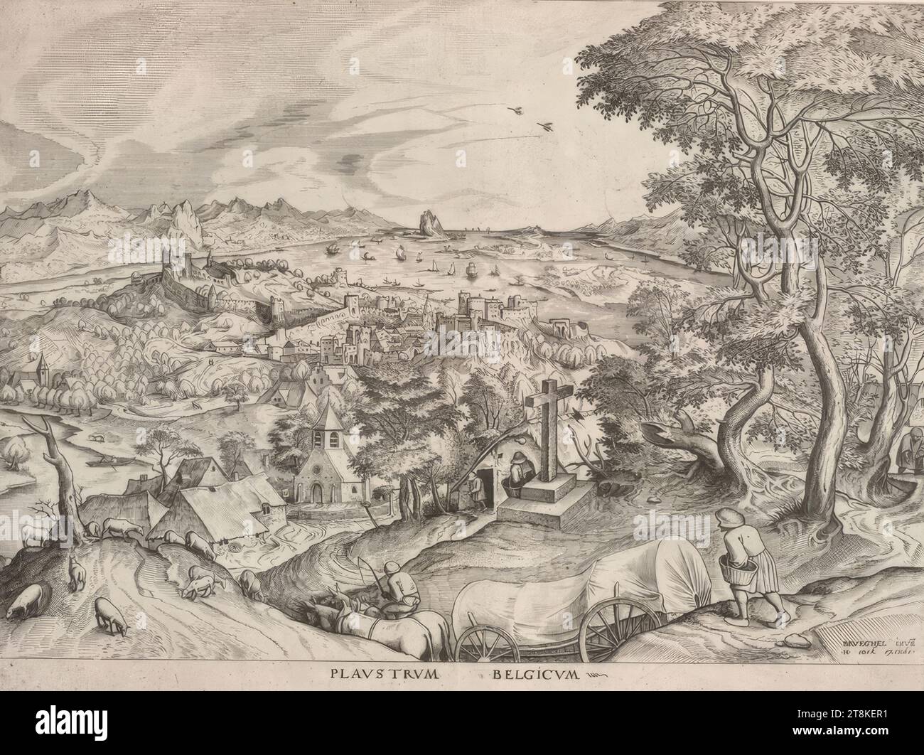 Plaustrum Belgicum, The Belgian Chariot, The Great Landscapes, 1555 ...