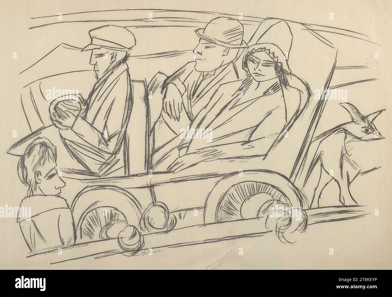 Double portrait in a car, Max Beckmann, Leipzig 1884 - 1950 New York ...