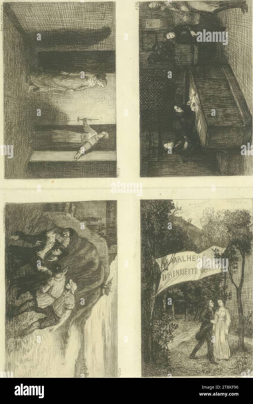 Le malheur d'Henriette Gérard, title page, P. 304, P. 344, P. 354 ...