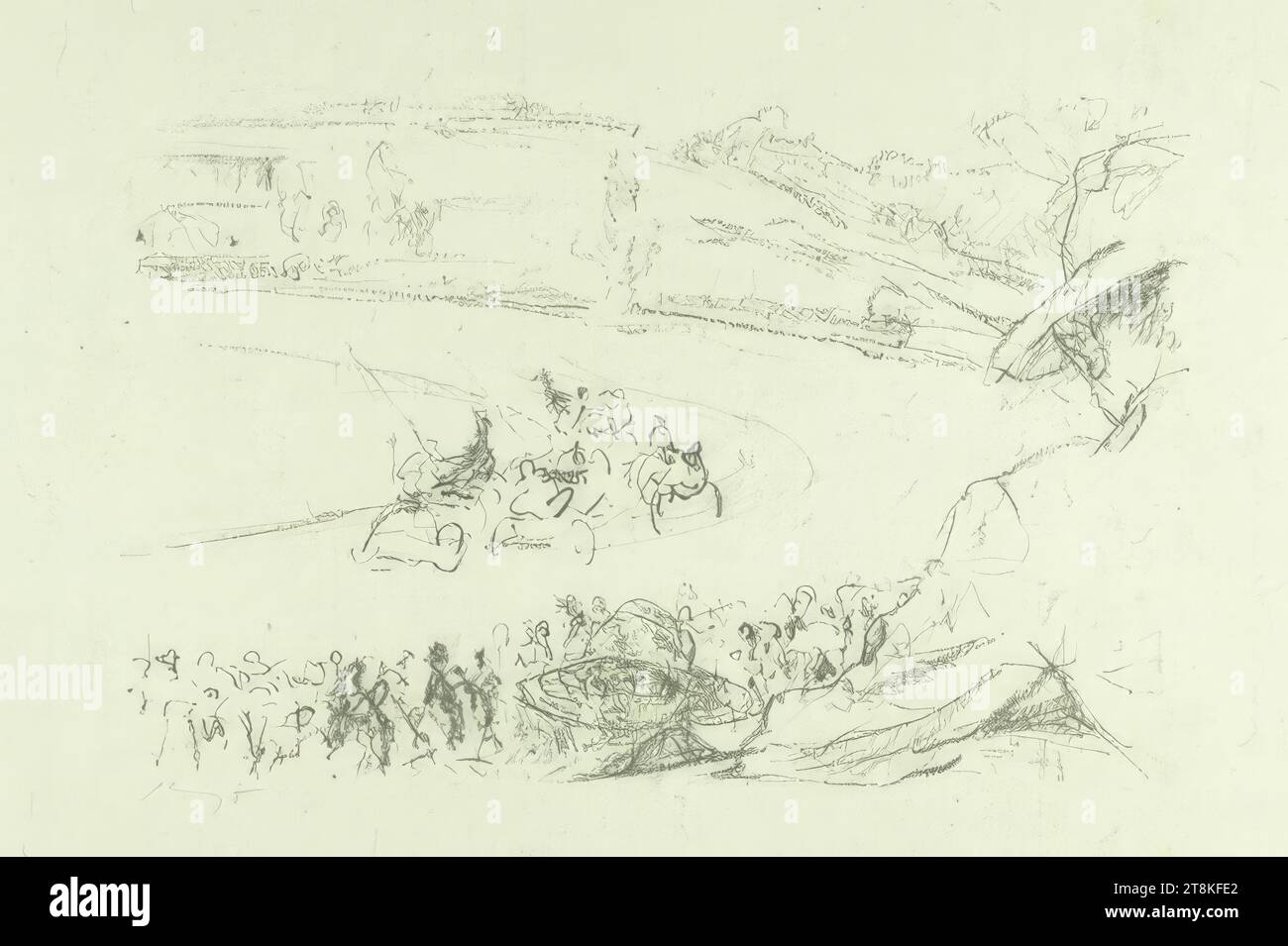 Harness racing, harness racing, Max Slevogt, Landshut 1868 - 1932 ...