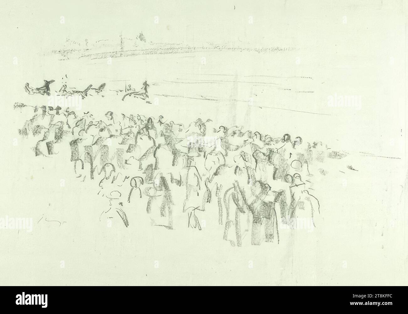 Harness racing, harness racing, Max Slevogt, Landshut 1868 - 1932 ...