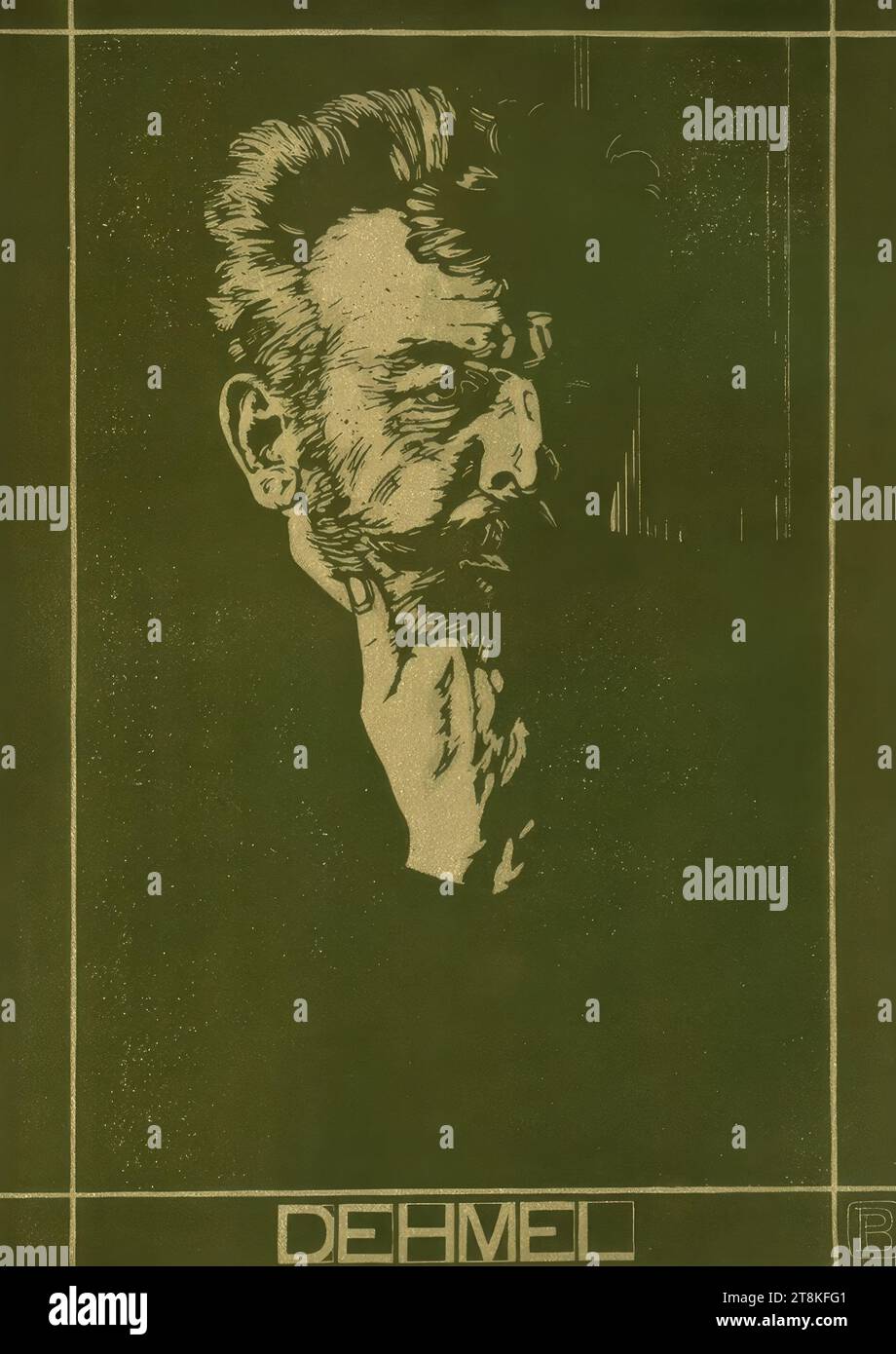 Portrait of Richard Dehmel, Peter Behrens, Hamburg 1868 - 1940 Berlin ...