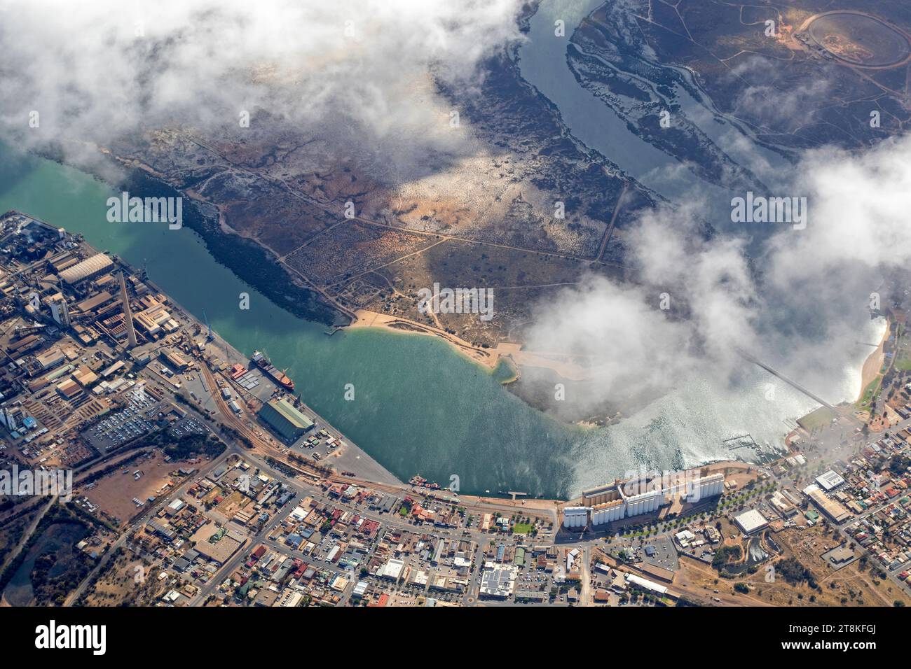 Aerial of Port Pirie Stock Photo - Alamy