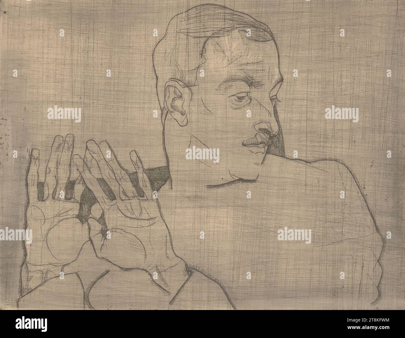 Arthur Roessler, Egon Schiele, Tulln 1890 - 1918 Vienna, 1914, print ...