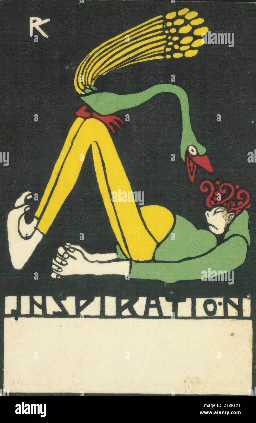 Postcard No. 84 from the Wiener Werkstätte: Inspiration, Rudolf Kalvach ...
