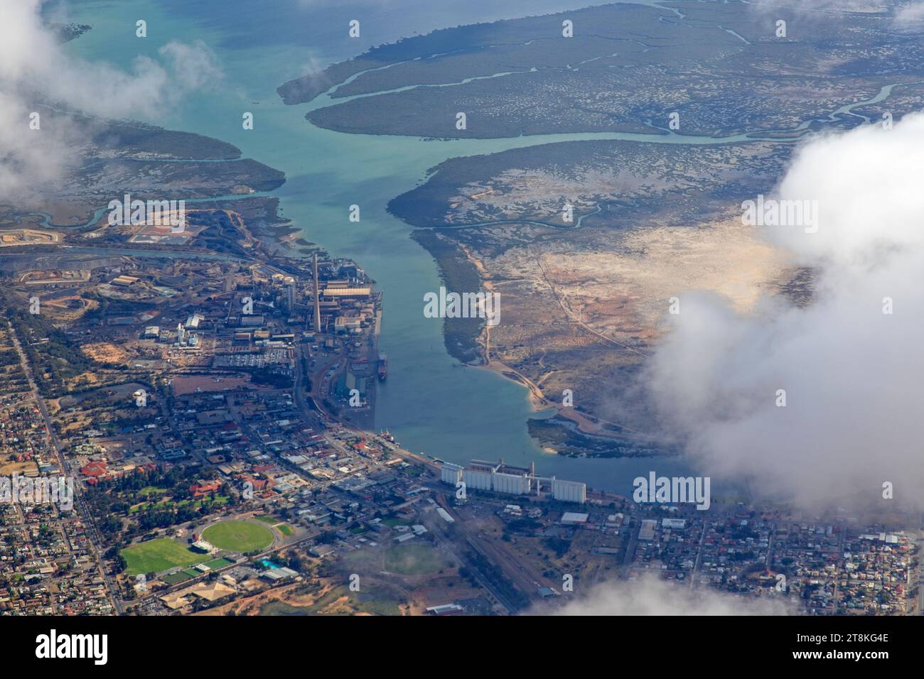 Aerial of Port Pirie Stock Photo - Alamy