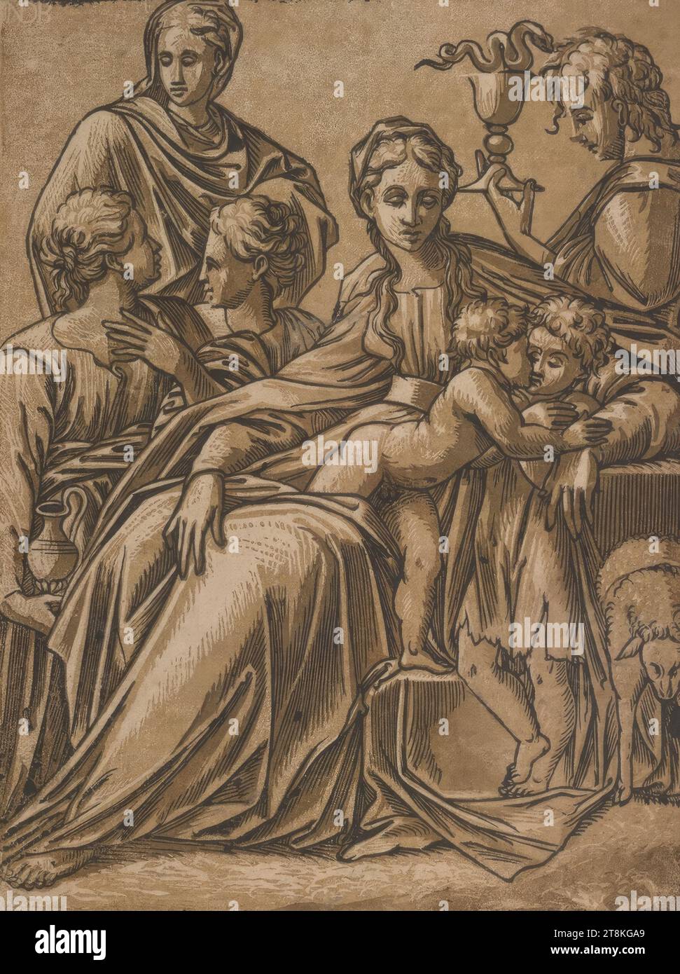 The Mother of God with the Christ child and saints, Monogrammist NDB ...