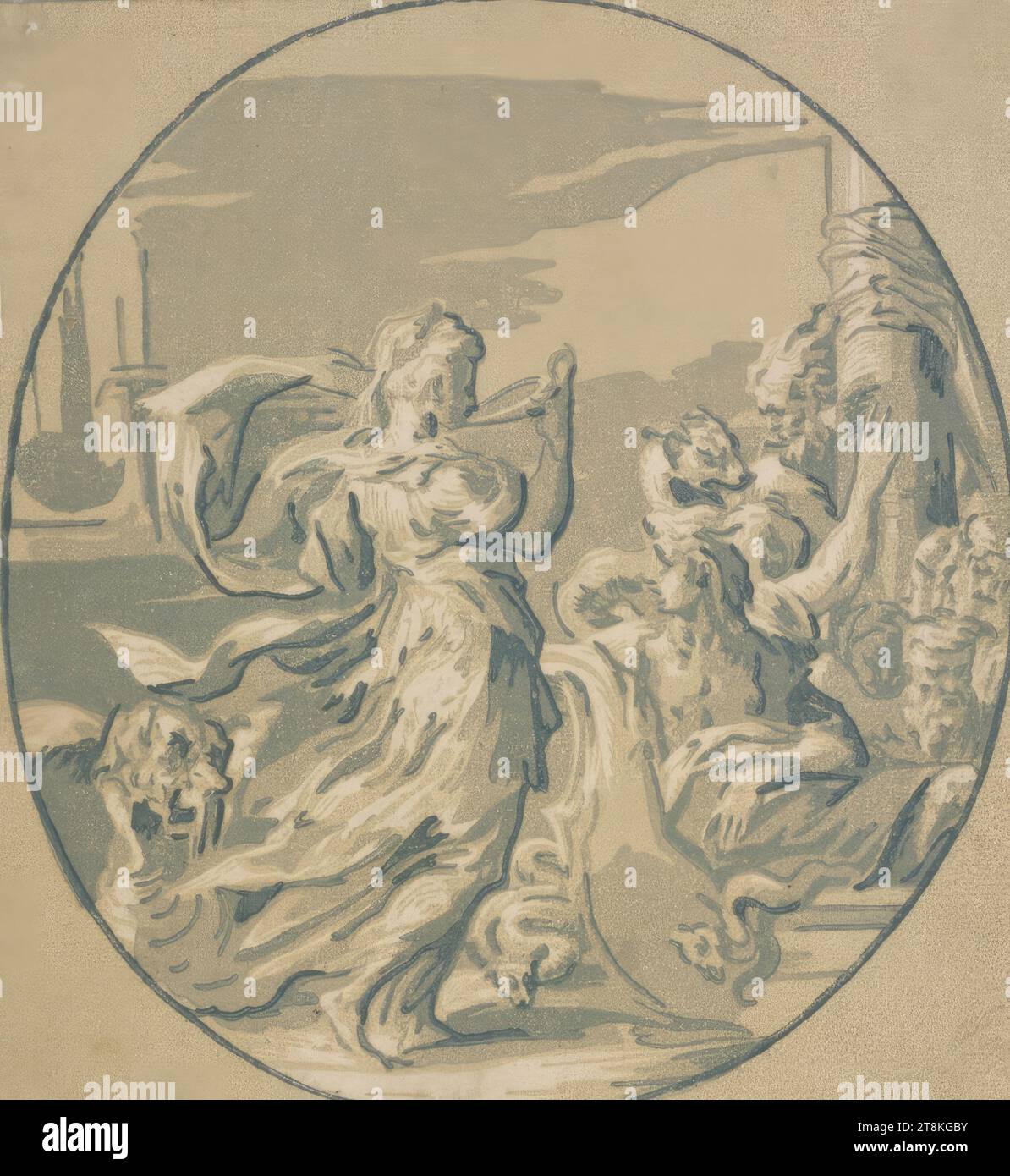 Circe and the companions of Odysseus, Ugo da Carpi, Carpi near Ferrara ...