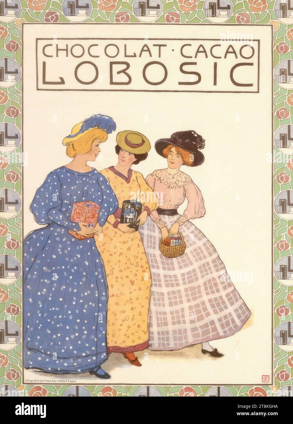 CHOCOLATE; CACAO; LOBOSIC, Emil Orlik, Prague 1870 - 1932 Berlin, 1903 ...