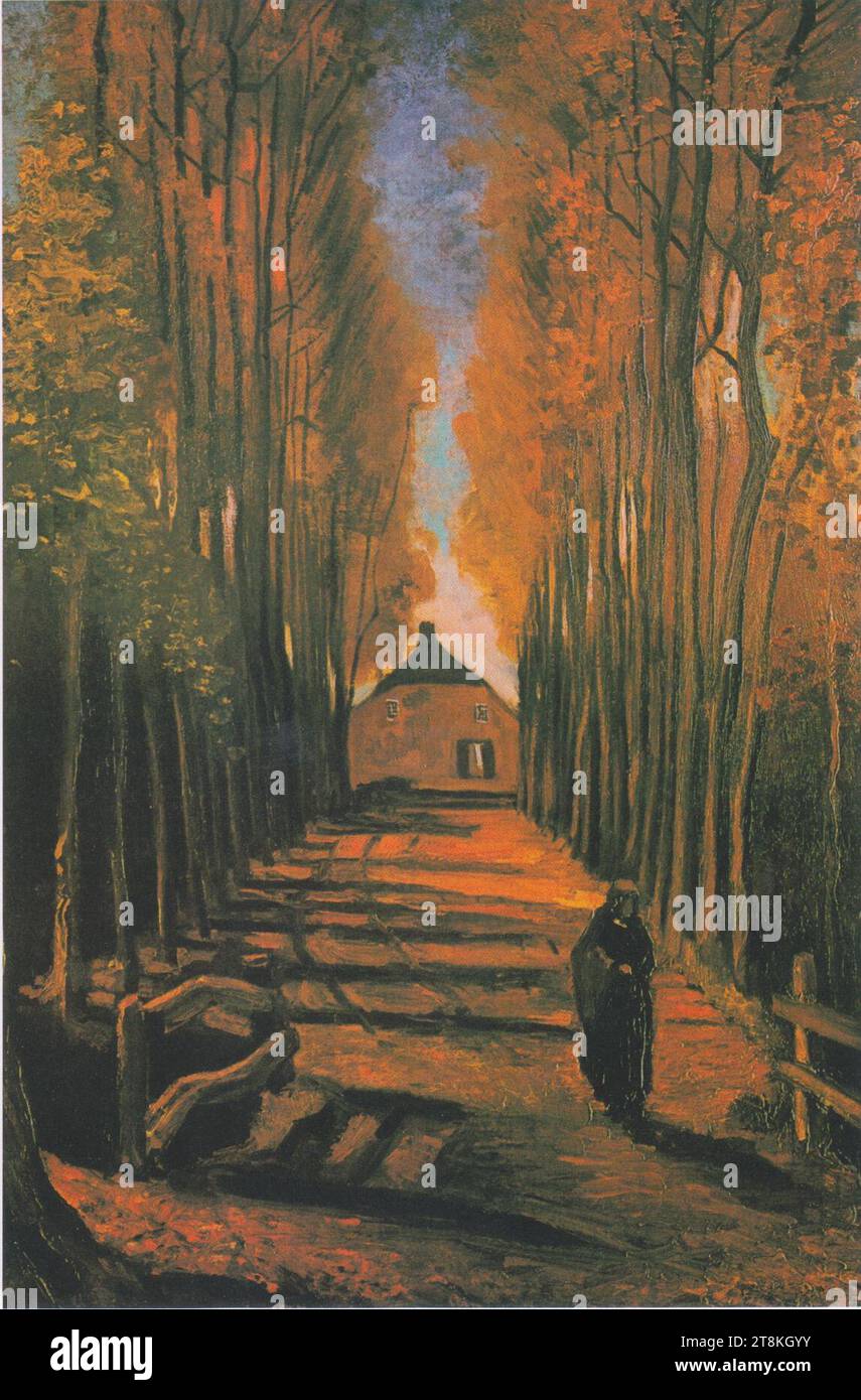 Van Gogh - Pappelallee im Herbst Stock Photo - Alamy