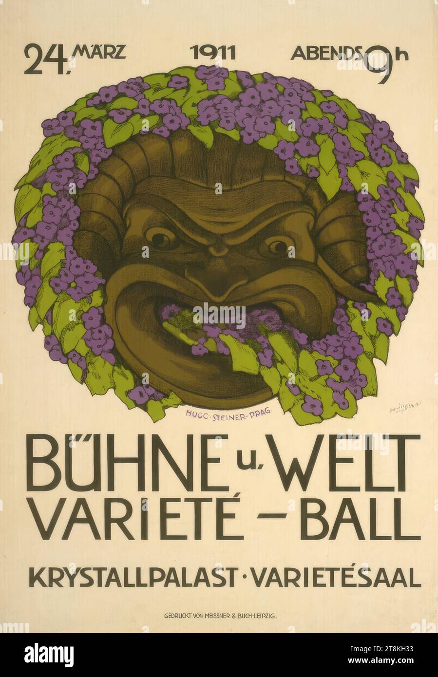 STAGE and WORLD VARIETY BALL; CRYSTAL PALACE; 1911, Hugo Steiner-Prag ...
