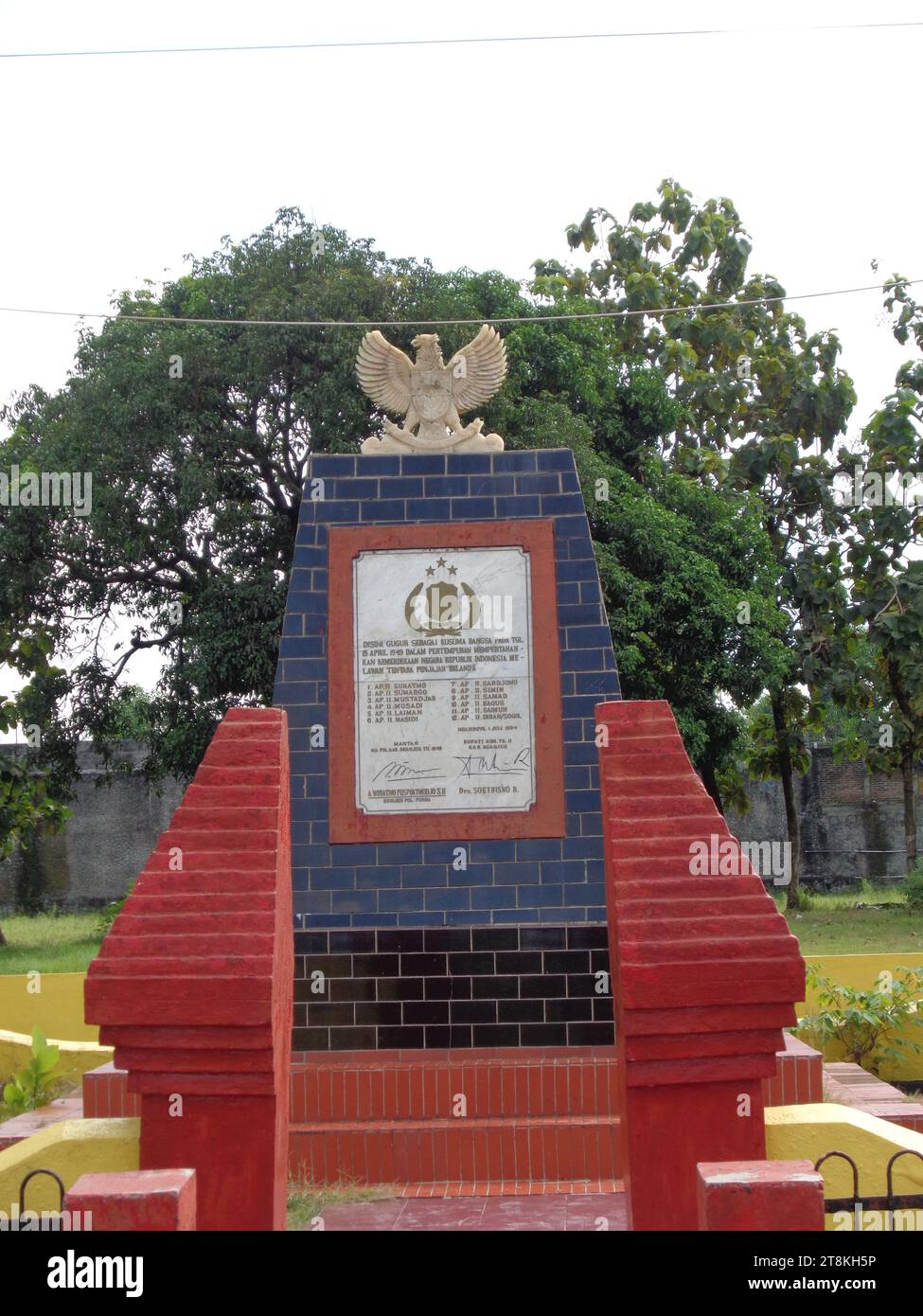 The monument of Perjuangan Polri (Indonesian police struggle Stock ...