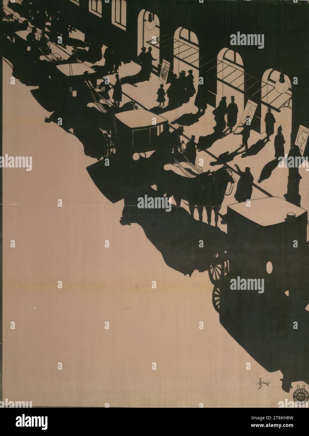 DANZER's ORPHEUM; The upside down world, blank poster, Anonymous, E ...