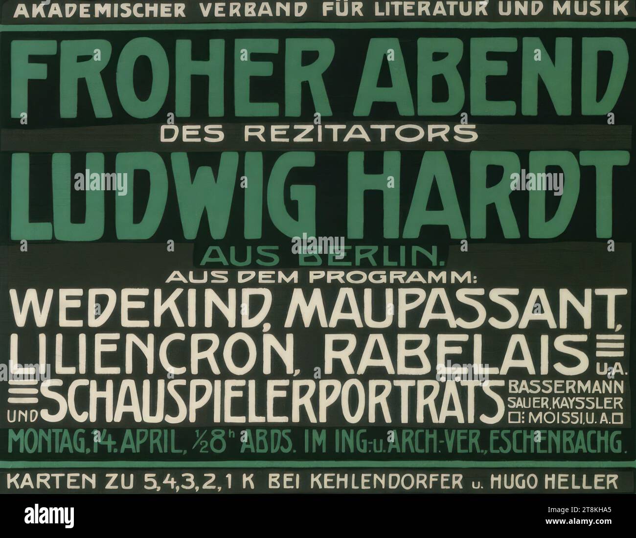 HAPPY EVENING; LUDWIG HARDT, Anonymous, around 1910, print, color ...