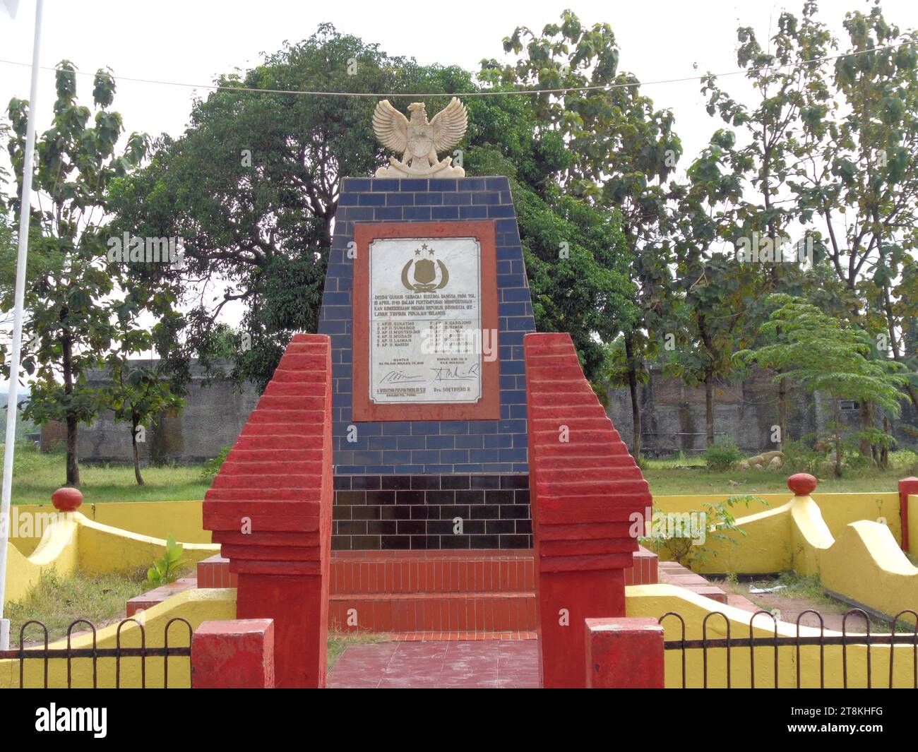 The monument of Perjuangan Polri (Indonesian police struggle Stock ...