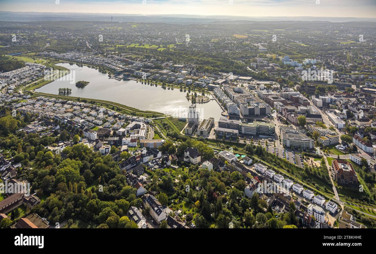 Aerial view, Phoenix Lake recreation area and excursion destination ...