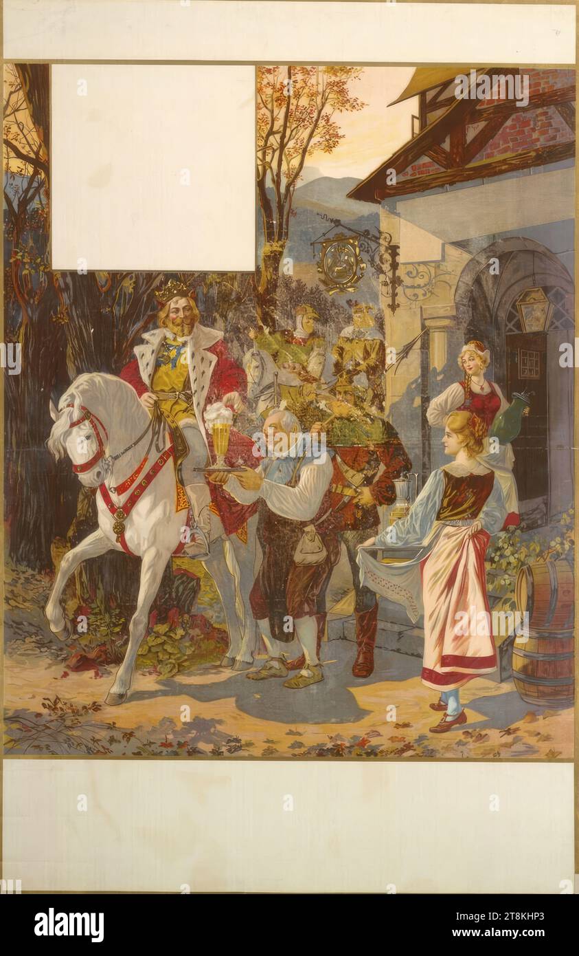 Entry of King Gambrinus, blank poster, Anonymous, around 1900, print ...