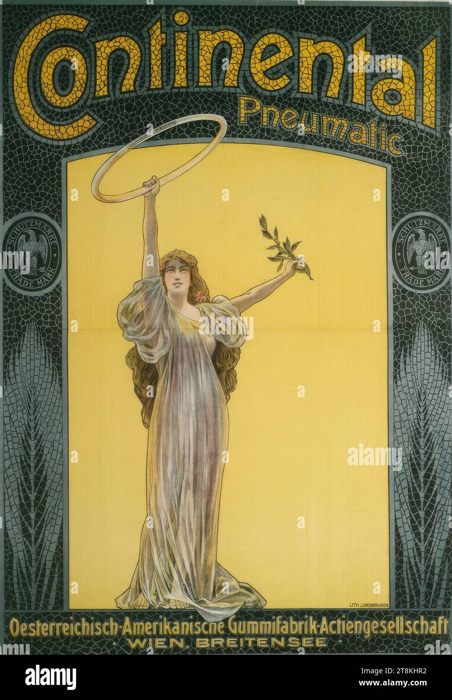 Continental Pneumatic, Anonymous, around 1900, print, color lithograph ...