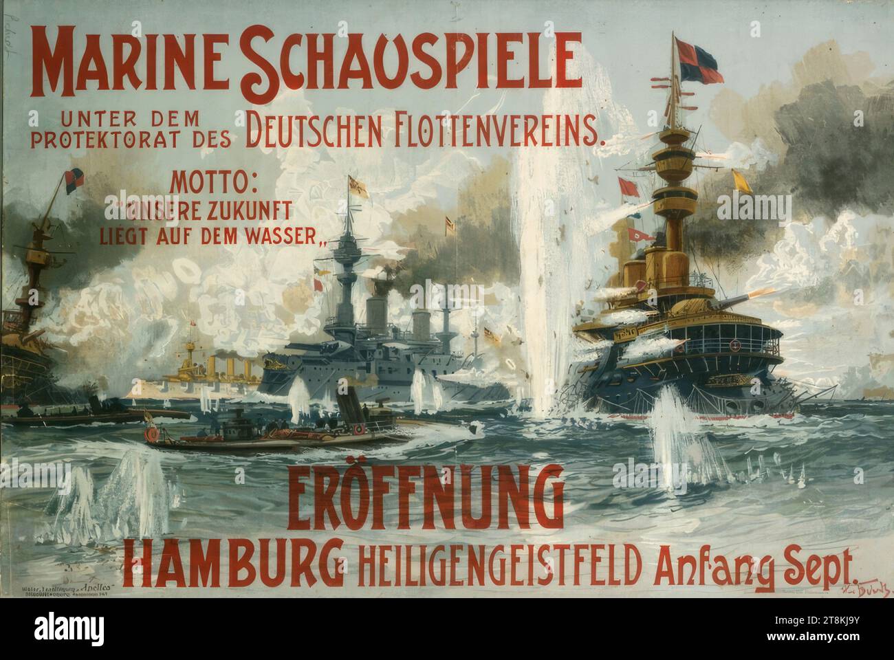 MARINE ACTORS; MOTTO: 'OUR FUTURE IS ON WATER'; HAMBURG, Hans Bohrdt ...
