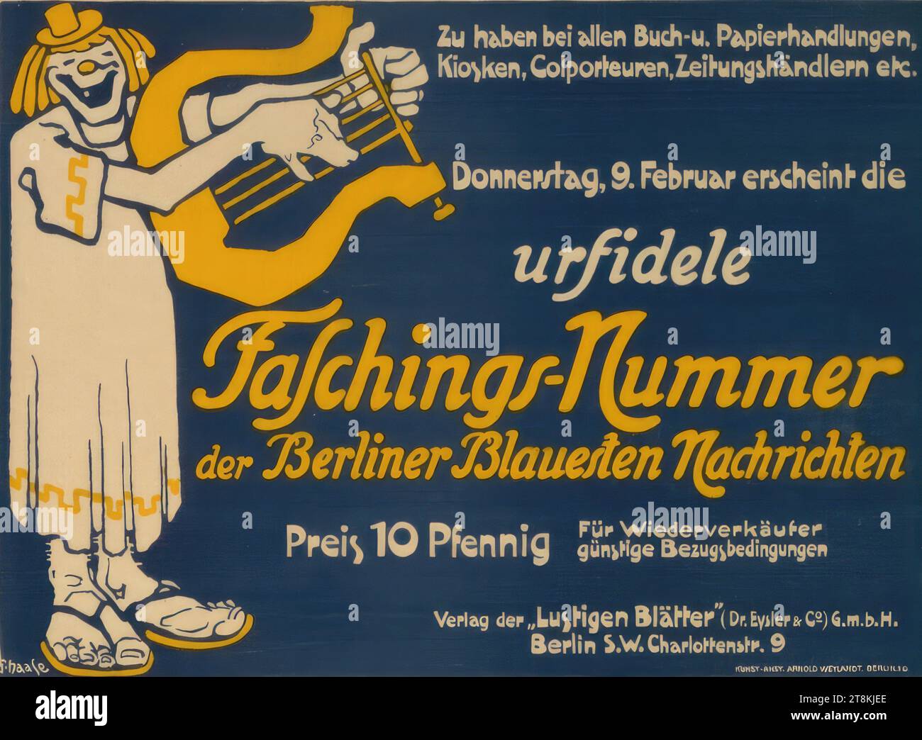 Carnival number of the Berliner Blauesten Nachrichten, Paul Haase ...