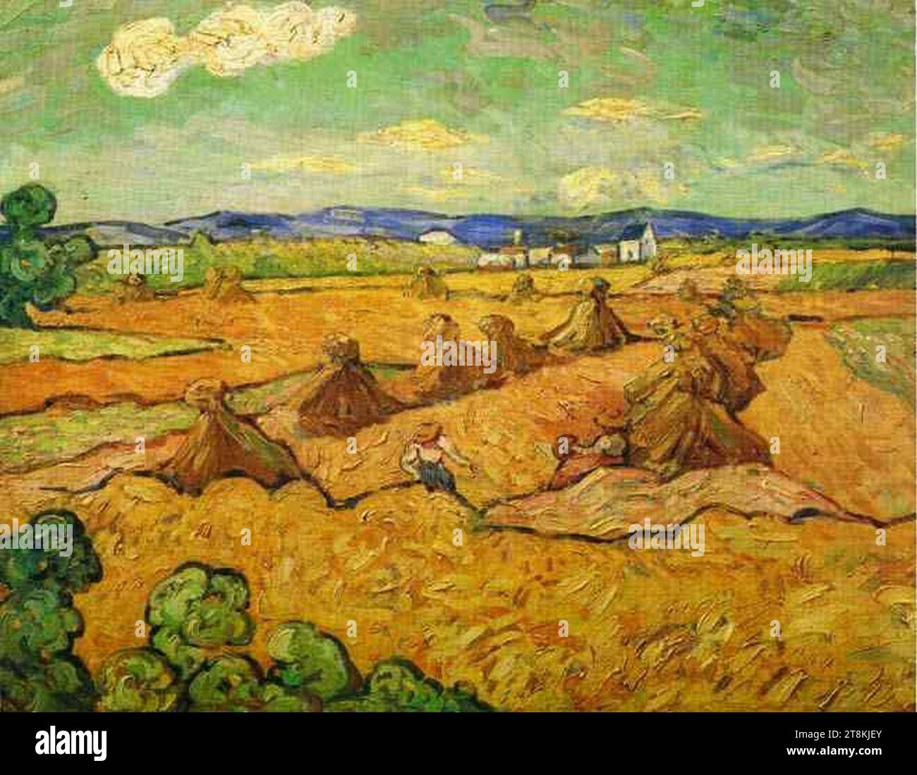 Van Gogh - Weizenfeld mit Hocken und Schnitter Stock Photo - Alamy