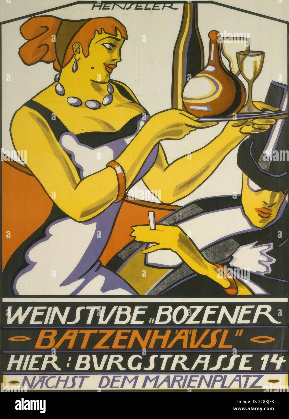 WINE ROOM 'BOZENER BATZENHÄUSL', Franz Henseler, Germany, 1883 - 1918 ...