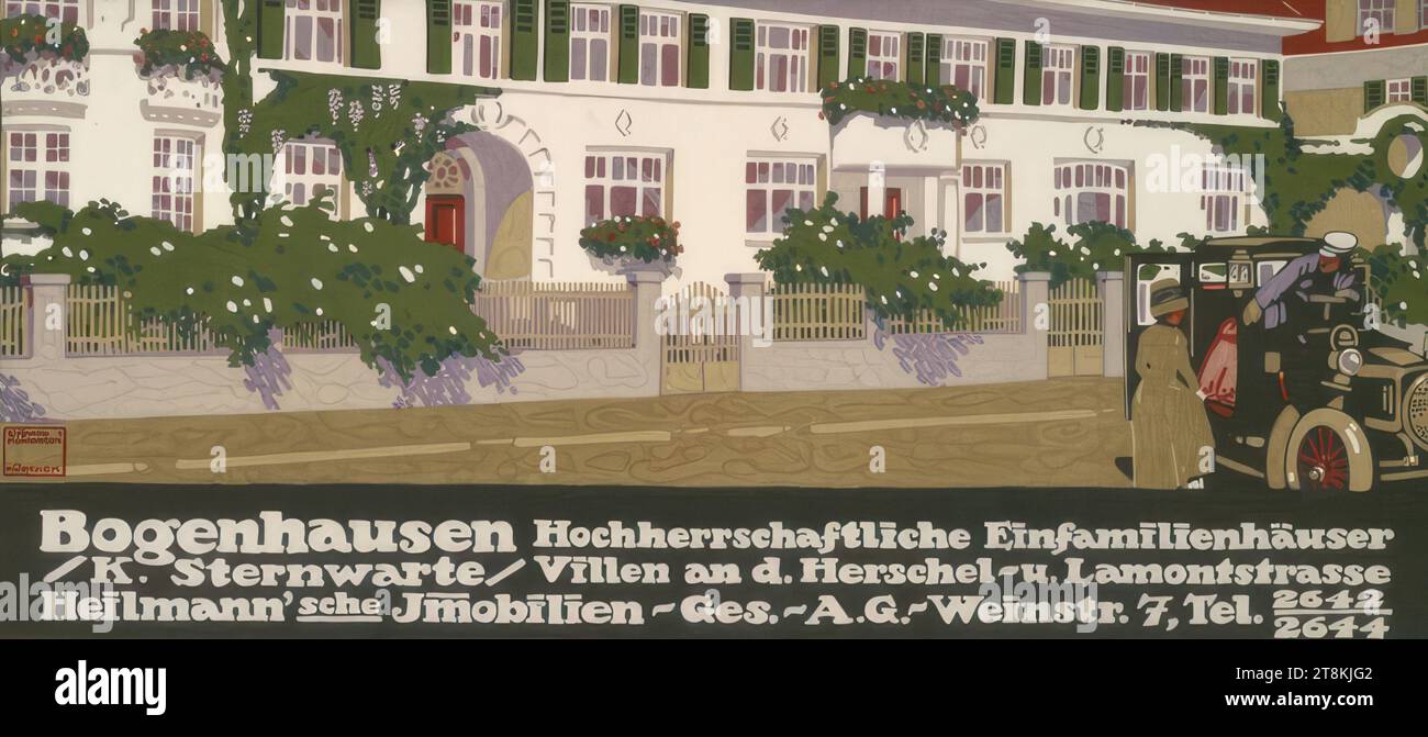 Bogenhausen; Stately single-family homes; K. Observatory; Heilmann'sche ...