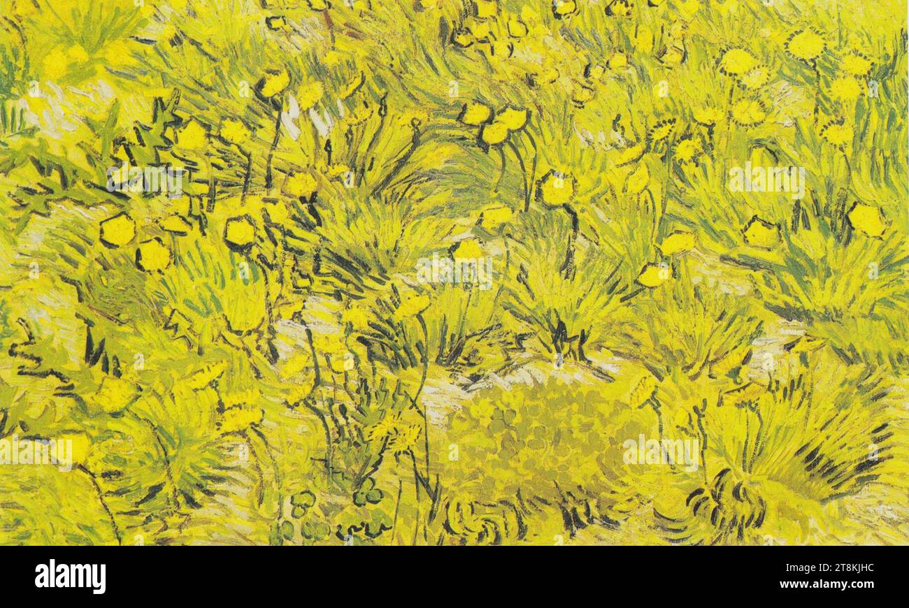 Van Gogh - Wiese mit gelben Blumen Stock Photo - Alamy