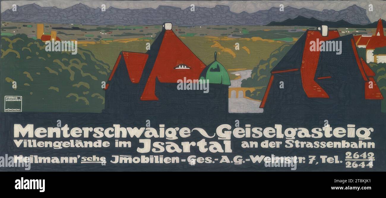 Menterschwaige Geiselgasteig; Villa grounds in the Isar Valley ...