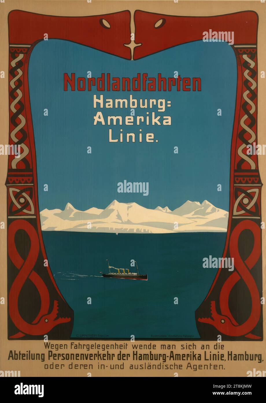 Nordlandfahrten Hamburg-America Line., Carl Langhein, Hamburg 1872 ...