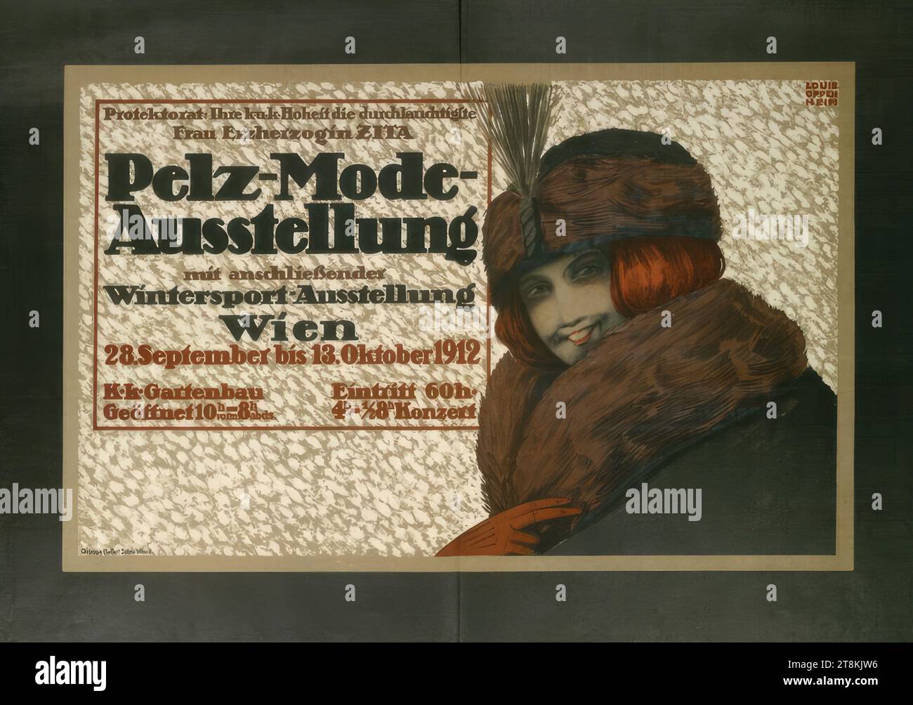 fur fashion exhibition; Vienna; 1912, Louis Oppenheim, Coburg 1879 ...