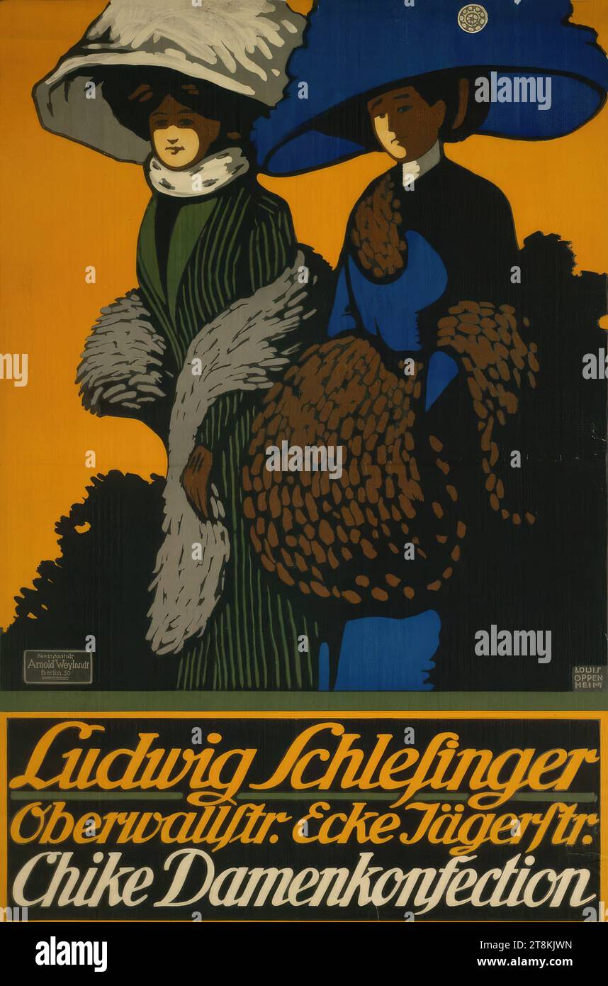 Ludwig Schlesinger; Chike women's clothing, Louis Oppenheim, Coburg ...